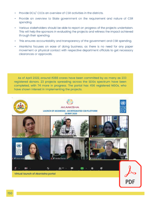 AKANKSHA: AN INTEGRATED ONLINE PLATFORM FOR SDG AND CSR ALIGNMENT – SDG Knowledge Hub