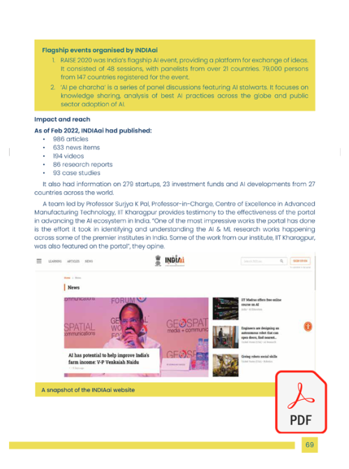 NATIONAL ARTIFICIAL INTELLIGENCE PORTAL – A CRITICAL HUB FOR EVERY AI IN INDIA – SDG Knowledge Hub